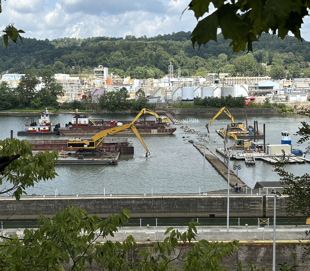 Monongahela River Locks and Dam no. 3 Demolition