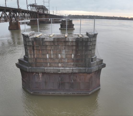 Susquehanna River Rail Bridge Project - Remnant Bridge Piers Susquehanna River Rail Bridge Project - Remnant Bridge Piers